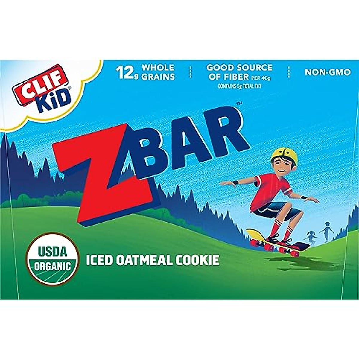 CLIF Kid Zbar - Iced Oatmeal Cookie - Soft Baked Whole Grain Snack Bars - USDA Organic - Non-GMO - Plant-Based - 1.27 oz. (24 Pack)