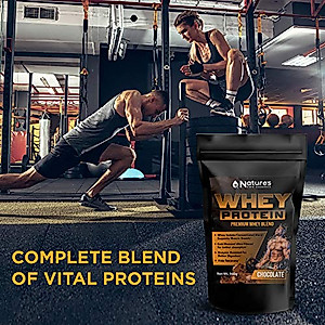 Nature's Own Essence Pure Whey Protein Powder - 100% Natural Whey Protein Isolate Concentrate Vanilla Shake, Gluten Free, Fast Digesting, Keto Friendly for Fitness and Optimum Nutrition - 2 Lbs