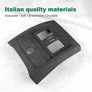 FDAIUN Ac Vent Center Console Rear Outlet Cover with Smoke Lighter Vent Frame,Alcantara Style Interior Accessories for BMW F30 2013 2014 2015 2016 2017 2018 2019 Black