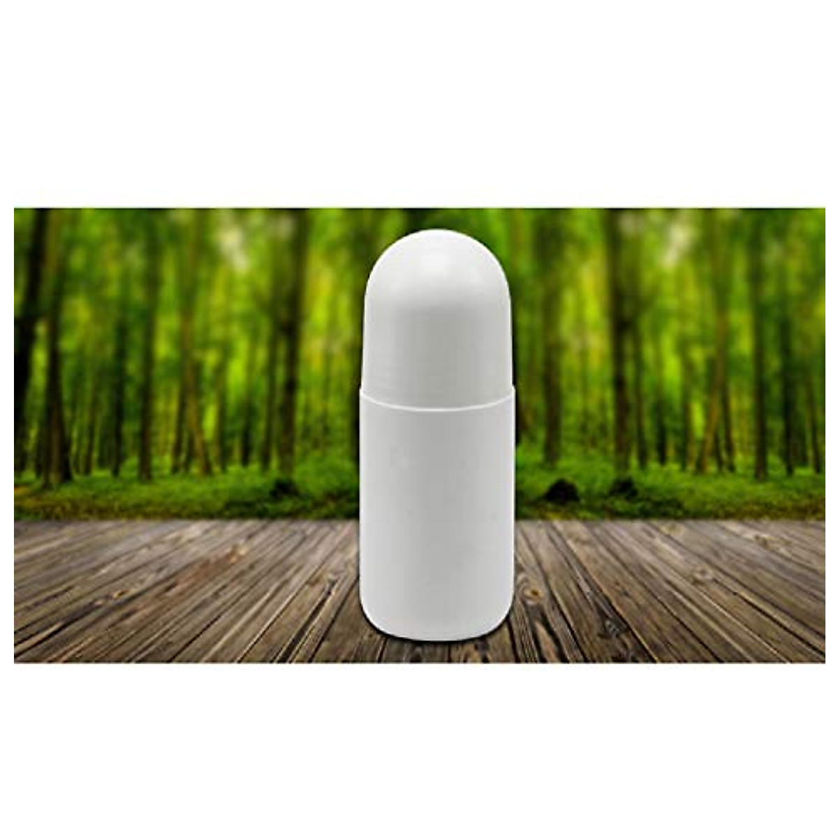 glasstore 4Pcs 50mL Empty Refillable Roll-on Bottle White Plastic Anti-perspirant Roller Bottles Leak-Proof DIY Deodorant Container with Roller Ball