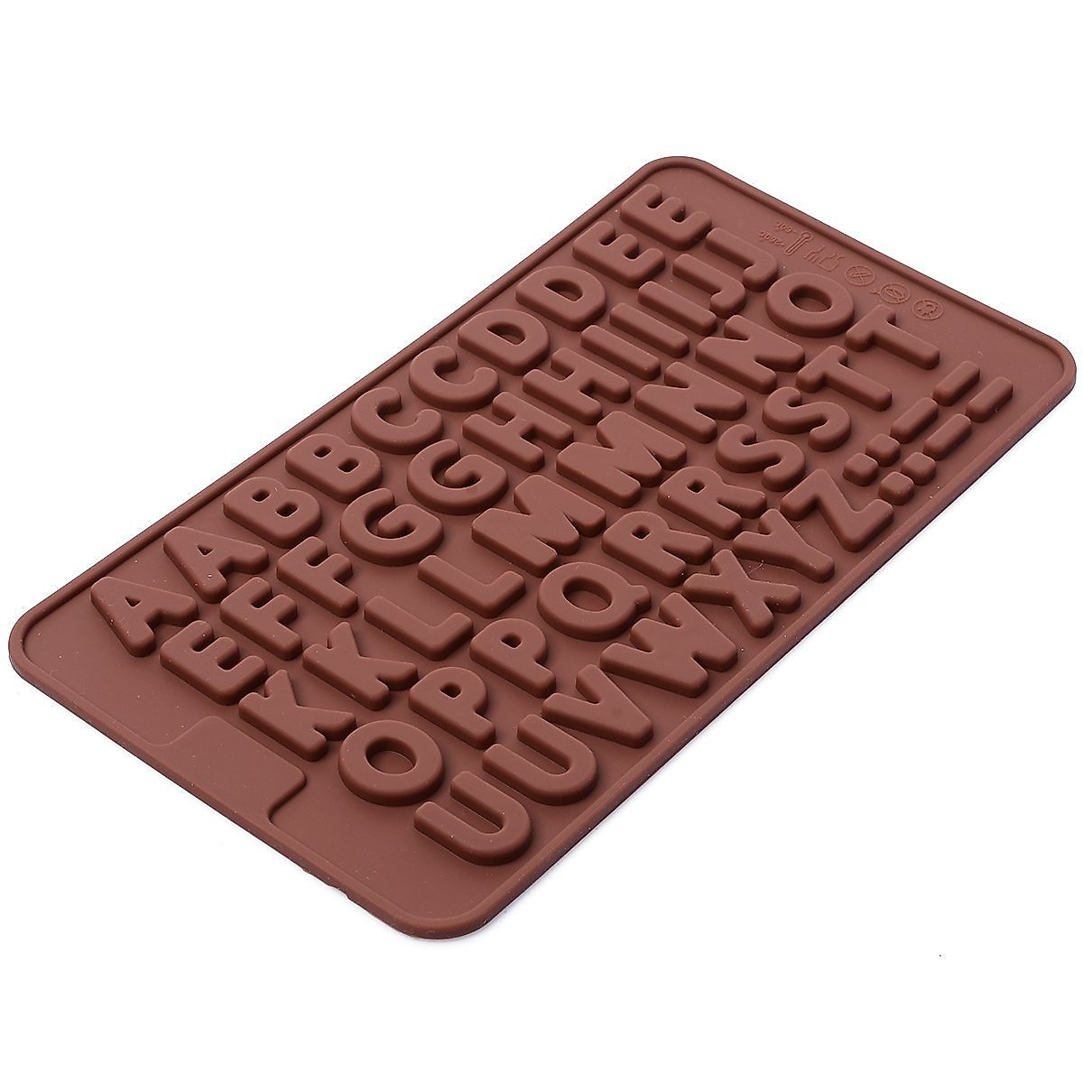 2PK A to Z Letters +Happy Birthday/Numbers/Symbols Mold Chocolate Fondant Decorating Silicone Tray