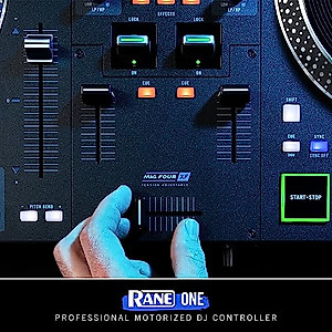 RANE ONE - Complete DJ Set and DJ Controller for Serato DJ with Integrated DJ Mixer, Motorized Platters and Serato DJ Pro Included