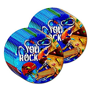 Rock Climbing Party Supplies Set Plates Napkins Cups Tableware Kit for 16