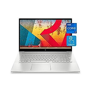 HP Envy 17 Laptop, 11th Gen Intel Core i7-1165G7, 12 GB RAM, 1 TB SATA Hard Drive & 256 GB SSD Storage, 17.3-inch Full HD IPS Touchscreen, Windows 10 Home, HD Webcam, Audio by B&O (17-cg1010nr, 2021)