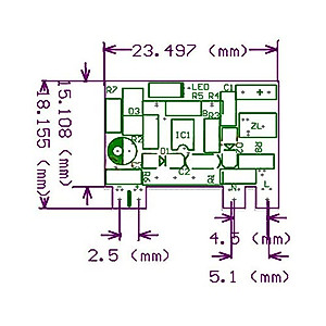 Acxico 5Pcs 5V 700mA Board Module Mini AC-DC 110V 120V 220V 230V to 5V 12V Converter Board Module Power Supply