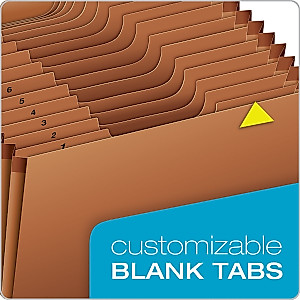 Globe Weis Globe-Weis/Pendaflex Heavy Duty 31-Pocket Expanding File with Flap, 1-31 Index, Letter Size, Brown, (R117DLHD)