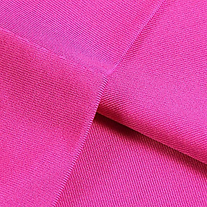 Artfish Women's Sleeveless Cropped Shirts High Neck Stretchy Fitted Basic Crop Tank Top (Hot Pink, XS)