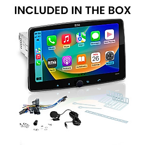BOSS Audio Systems BCPA9 Single DIN Car Stereo Wireless Apple CarPlay, Android Auto, 9 Inch Touchscreen, Bluetooth, AM/FM Radio Receiver