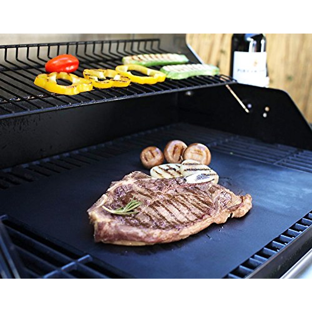 BBQ Grill Sheets Mat ,100% Non Stick Safe ,Extra Thick,Reusable and Dishwasher safe, 3 piece of (13"x15.75")
