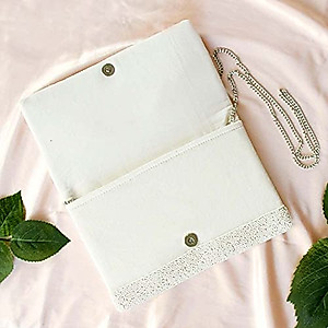 Pretty Robes BRIDE Clutch for Wedding Day, Beaded Bride Purse for Bachelorette, Silver Bride Bag, Bridal Shower & Engagement Gifts for Bride To Be