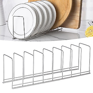 TITA-DONG Dish Drying Rack fro Kitchen Counter, Iron Dry Sink Drainer Holder, Kitchen Dish Stand Plate Rack Shelves, Lightweight Cabinet Storage Organizer for Dish, Plate, Bowl, Pot Lid, Pans