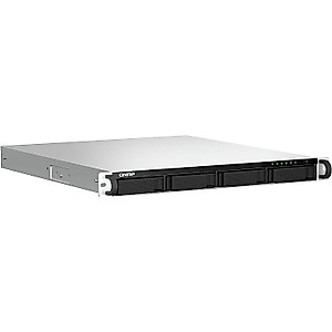 QNAP TS-464U-RP-8G-US 4 Bay High-Speed Rackmount Dual-2.5GbE NAS Intel® Celeron® N5105/N5095 CPU, 8GB DDR4 Memory and 2.5GbE (2.5G/1G/100M) Network Connectivity (Diskless)