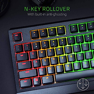 Razer BlackWidow Mechanical Gaming Keyboard: Green Mechanical Switches, Tactile & Clicky, Chroma RGB Lighting, Anti-Ghosting, Programmable Macro Functionality