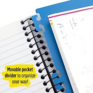Five Star Advance Small Spiral Notebook, 1 Subject, College Ruled Paper, 100 Sheets, 7" x 4-3/8", Color Selected For You, 1 Count (45176)