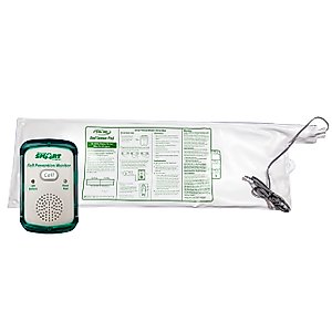 Bed Alert System for Fall or Wandering Prevention – Includes Monitor with 10in x 30in Bed Sensor Pad (Optional Use with Pager or Monitor, Not Included)