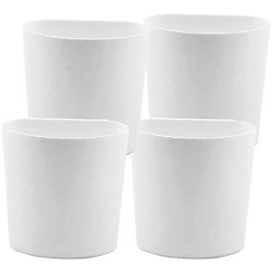 BESTonZON Utility Cart Hanging Cup 4pcs Hanging Cup Holder Rolling Cart Accessories Hanging Bins Pencil Holder Storage Containers Cup Hanging Buckets Makeup Organizers for Craft Supplies