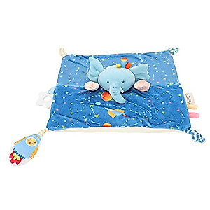 Elephant Security Blanket, Fine Workmanship Puzzle Baby Blankets Unisex Small Lightweight Cute Elephant for Baby Carriage for Baby for Infanette