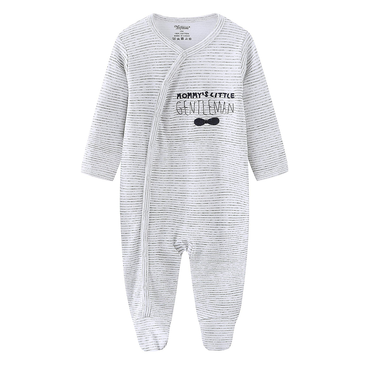 Kiddiezoom Baby and Toddler Boys'Snug Fit Footed Cotton Pajamas Cotton Footed Sleep and Play