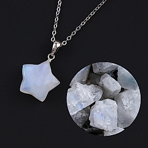 GAVU Star Pendant Moonstone Crystal Necklace for Women