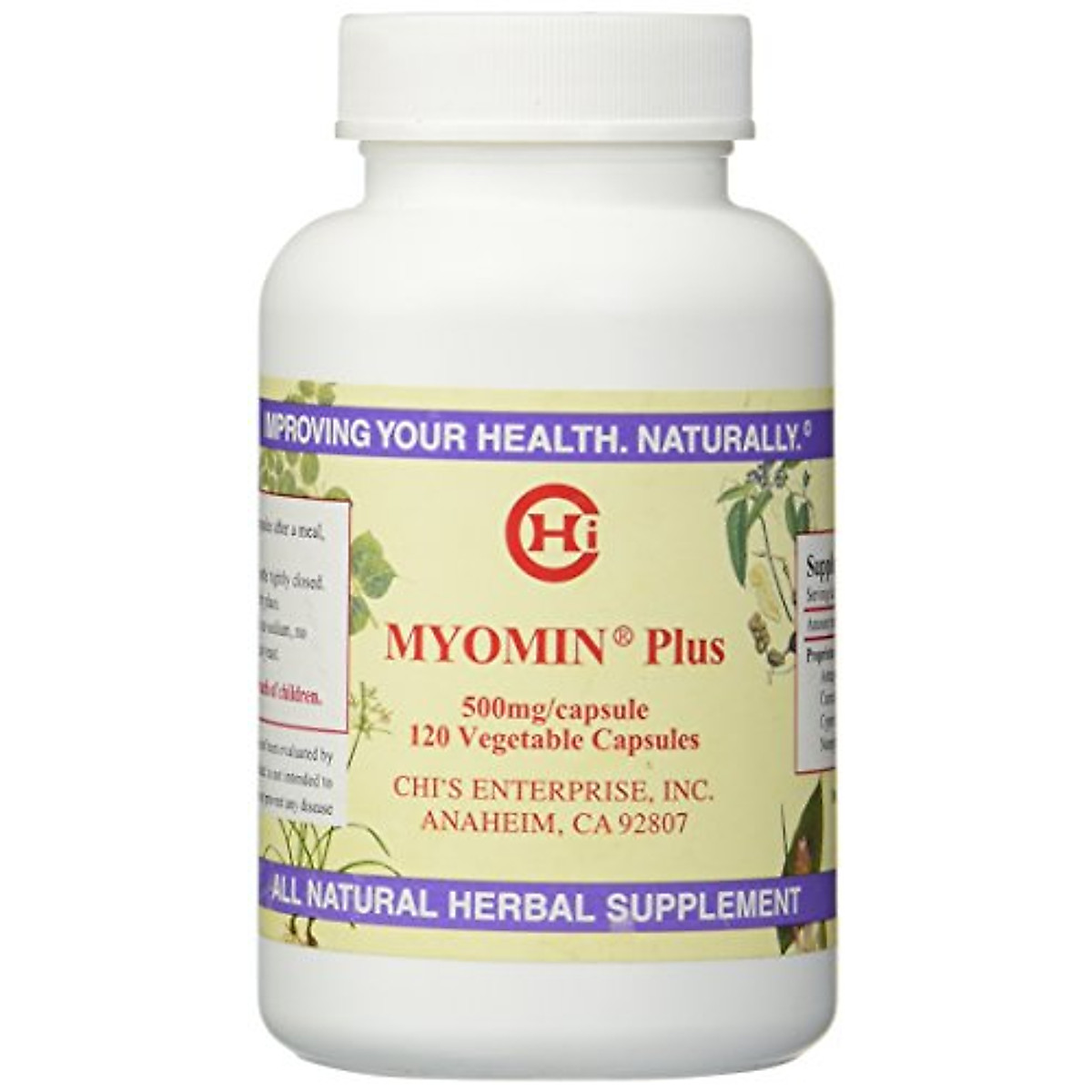 Chi's Enterprise Myomin Plus Capsules, 500mg, 120 Capsules