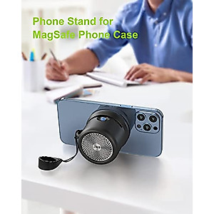 EWA Magnetic Silicone Case A106 Pro Portable Bluetooth Speaker for Shower, Room, Bike, Car (Black)