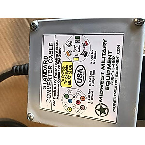 24V to 12V Military Truck to CIVLIAN Trailer Light Converter Cable