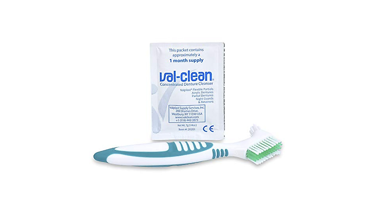 Val-Clean Denture Cleaner & Brush Bundle - Fresh Smile Everyday