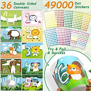 Qyeahkj ABC Dot Sticker Art Craft Kit for Kids Ages 4-8, DIY Sticker Activity Book Craft Kit Party Favors for Toddlers, Back to School Art Craft Coloring Project for Classroom Toys