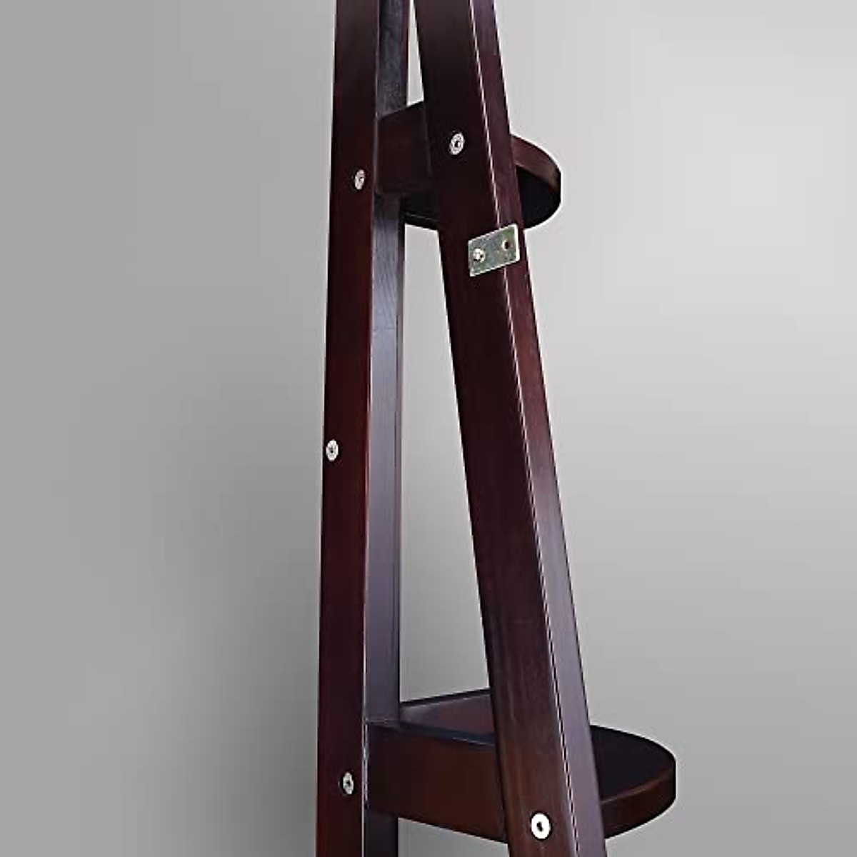 Casual Home 5-Shelf Corner Ladder Bookcase, Espresso