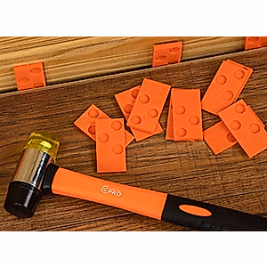 Laminate Wood Flooring Installation Kit with Extra Strong Solid Tapping Block Heavy Duty (43, Upgraded Fiberglass Handle Mallet)