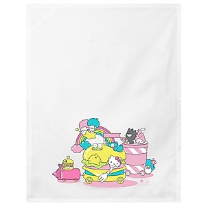 Bioworld Sanrio Hello Kitty Characters Logo Kitchen Dish Towel