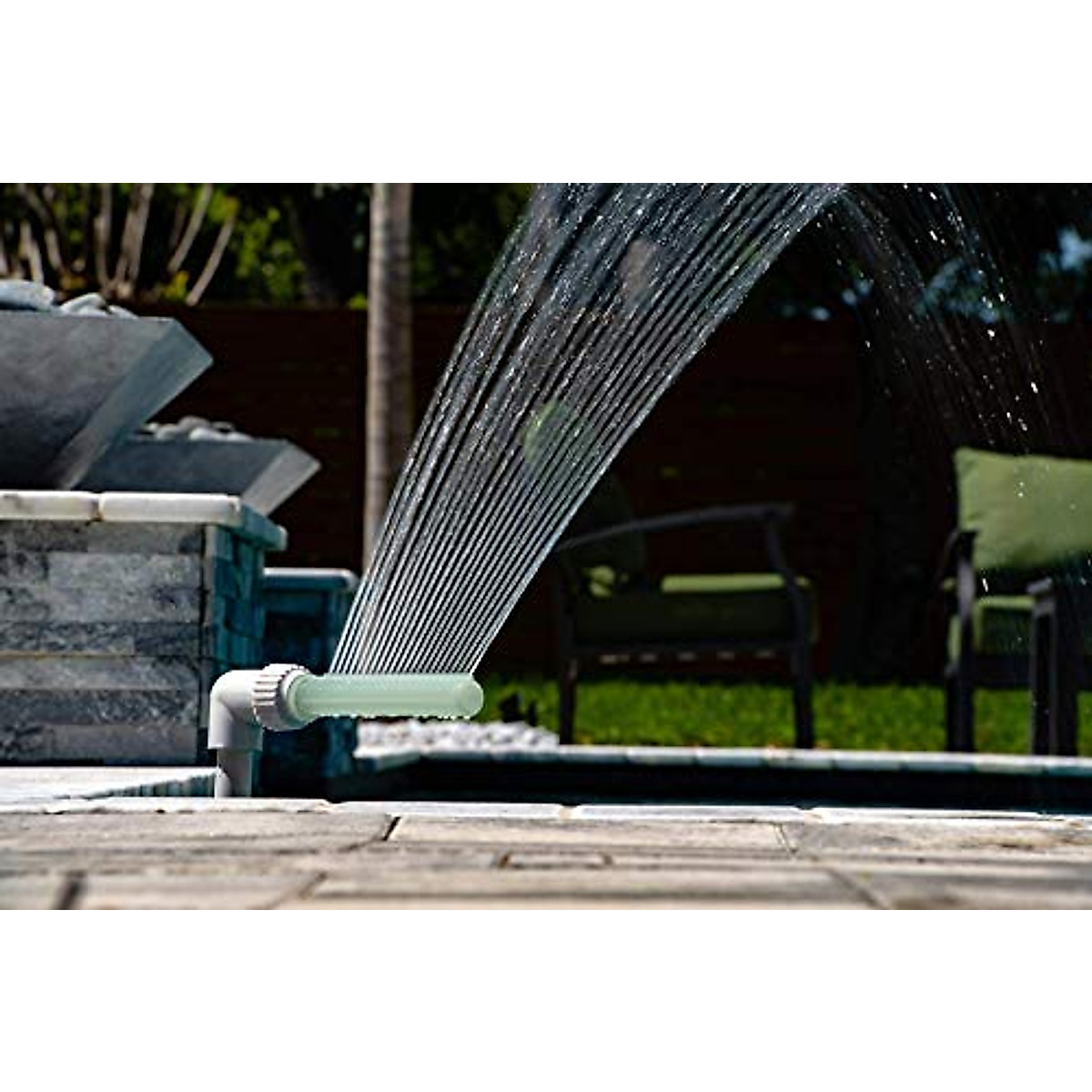 Pool Fountain Swimming Pool Accessories - Waterfalls Cool Warm Pool Water Temperatures, Sprinkler Aerates for Fresh Pool Water, Fits 1.5" Threaded InGround & Above Ground Pool Fountains Return Jets
