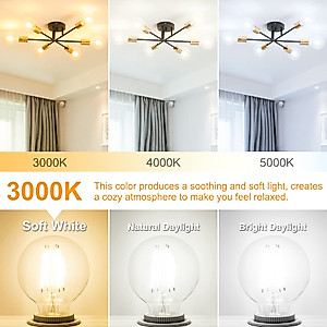 Dekang 8-Pack G25 LED Globe Light Bulbs 3000K Soft White, Vintage E26 Base Edison Light Bulbs 60W Equivalent, 6W Round Light Bulbs with Filament for Bathroom Vanity, Clear Glass, 600LM, Non-dimmable