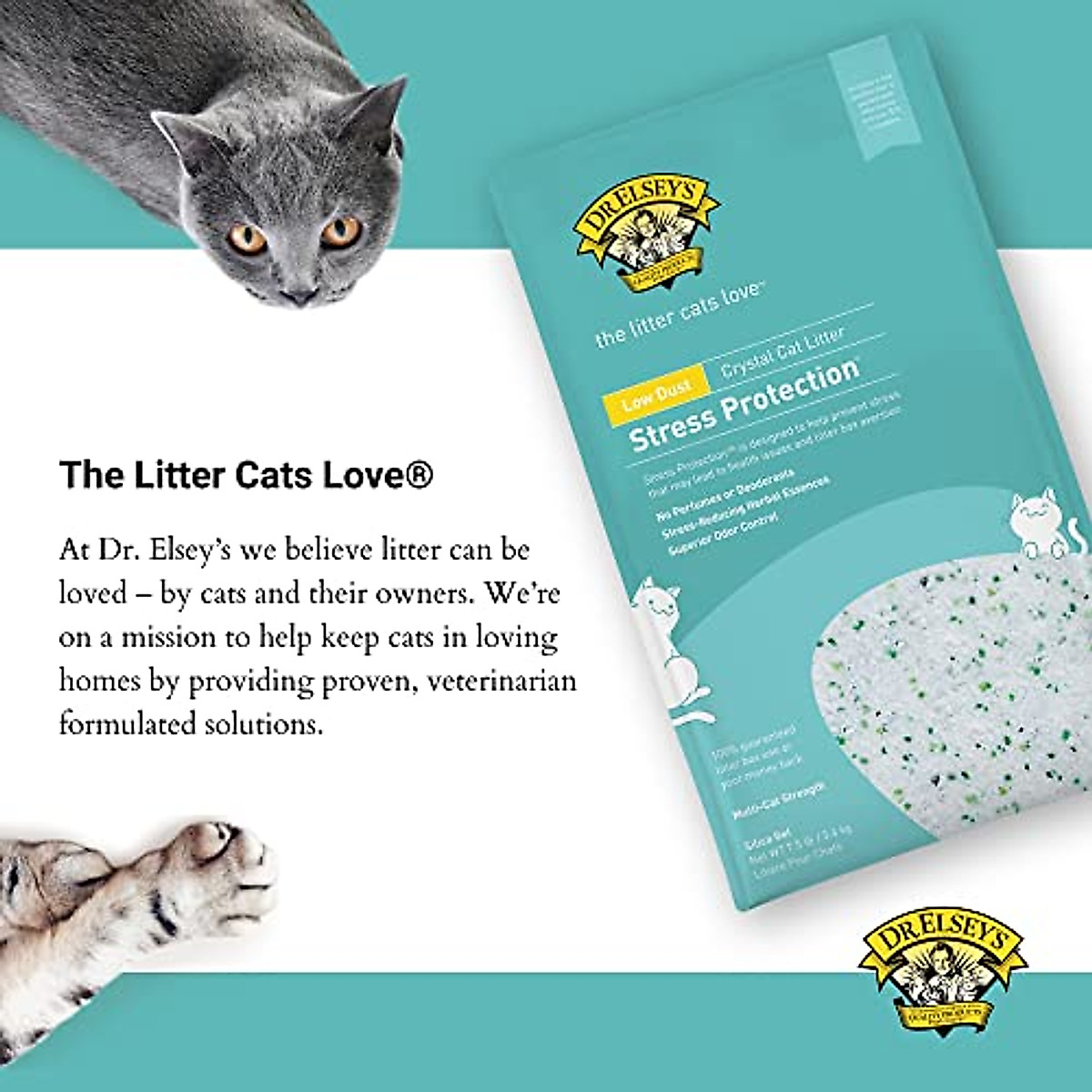 Dr. Elsey's Respiratory Relief Gel Cat Litter, 7.5-lb Bag