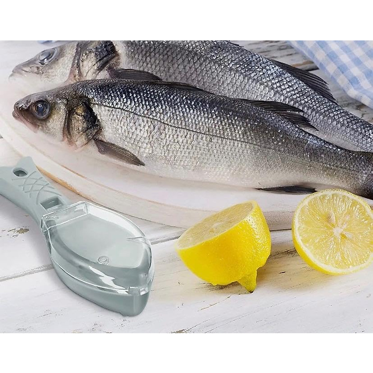 Fish Scale Remover Cleaner Kitchen Fish Scaler Fish Skin Graters Cleaning Peeler Scaler Scraper, Fast Remove Fish Skin for Kitchen Fish Cleaning Tools