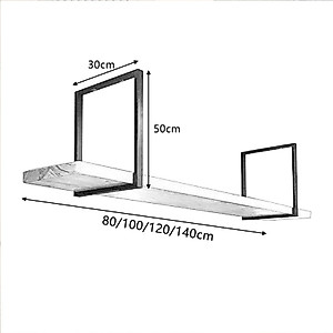 Ceiling Floating Wine Rack - Hanging Solid Wood Shelf Bottle Rack, Hanging Ceiling Rack Wall Shelf, Suspended Wrought Iron Solid Wood Wine Rack, Bar Kitchen Display Stand ( Size : 120*30*50CM )