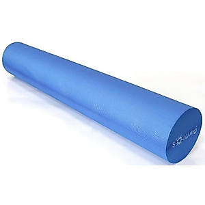 Sol Living High-Density Foam Roller - for Muscular Relaxation, Workouts & Physical Therapy - Stretch, Massage and Relieve Tension in Muscles - Firm & Durable - Blue, 36" x 6"