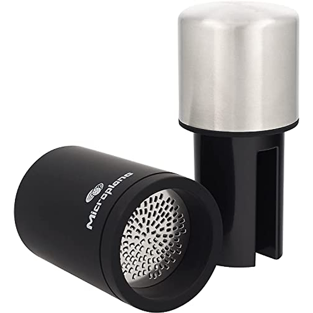 Microplane Manual Spice Mill - Cinnamon Grinder and Nutmeg Grater (Stainless Steel)
