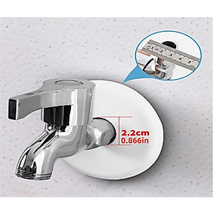 2 pcs Wall Split Flange Self-Adhesive tape Round Escutcheon Various pipes Plate Cover for Water Pipe Faucet Decoration Accessories (33mm/1.32in)