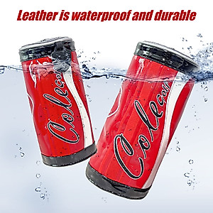 HELLO NRC Golf Club Covers 3 Pieces Golf Club Head Cover Easy Pull Can PU Waterproof with Interchangeable Labels Suitable for All Golf Brands