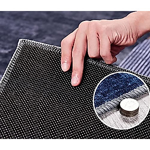 Rydowenna Navy Blue Gold Aesthetic Square Area Rug 8x8 Marble Pattern Modern Abstract Carpet for Living Room Bedroom Washable Soft Under Dining Coffee Table Retro Home Office Floor Covers Runner Mat