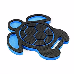 Polar Whale Portable Gardening Kneeling Pad Sea Turtle Shaped Blue and Black Knee Cushion with Tool Pocket for Home Work Automotive Workshop Durable Thick Comfortable High Density Waterproof Foam