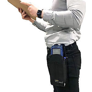 AGOZ Case Pouch for Zebra MC3300 MC3200 MC9500 MC2200 MC2700 Barcode Scanner Holster Mobile Computer (NOT for Trigger Grip),Motorola MTS2000,MT1000,MT500 Radio Holder With Belt Clip Loop 8" x 3.2" x2"