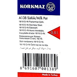 Stainless Steel Turkish Milk Pot - 16 oz