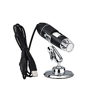 KKSQ Professional Digital Microscope 1600X with 8LED Light USB Digital Microscope Endoscope Camera Magnifier Zoom with Adjustable Stand
