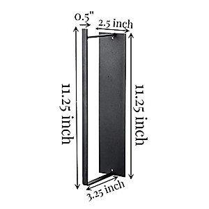 Ymeibe Hanger Organizer Rack, Wall Mounted Self-Adhesive Clothes Rack Organizer for Washing Machine, Hanger Stacker for Closet Laundry Room, Space Saving Clothes Hanger Clips Storage (Black)