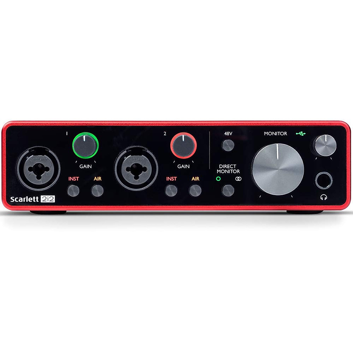 Focusrite Scarlett 2i2 3rd Gen USB Audio Interface Bundle with Polsen Studio Monitor Headphones, Pop Filter, and XLR-XLR Cable