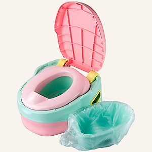 Milisten 50Pcs Disposable Travel Potty Liners Portable Potty Training Toilet Seat Bin Bags for Kids
