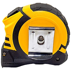 Komelon SL52425; 25' x 1.06" Self-Lock Powerblade II Tape Measure, Yellow/Black