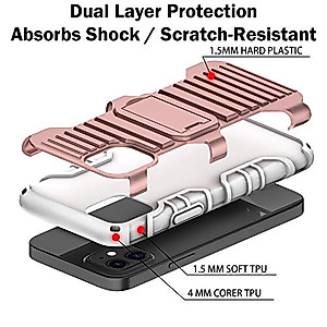 E-Tree Compatible with iPhone 12 Mini Case Cross Body Strap and Stand,2 in 1 Shockproof Hybrid Hard PC & Soft Rubber, Crossbody Lanyard Perfect for Go Outside and Kid Elderly(Pink)